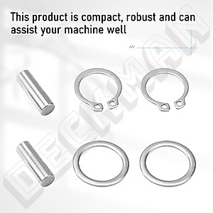 DECKMAN Left and Right Metal Ratchet Gear & Sweeper Gears & PINS & Washer, Compatible with Groundwork LW0103-50, Brinly-Hardy Models STS-420, STS-42, STS-426, STS-427