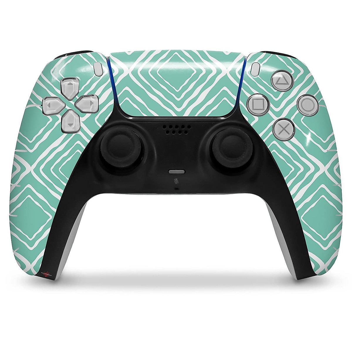 WraptorSkinz Skin Wrap compatible with Sony PS5 DualSense Controller Wavey Seafoam Green (CONTROLLER NOT INCLUDED)