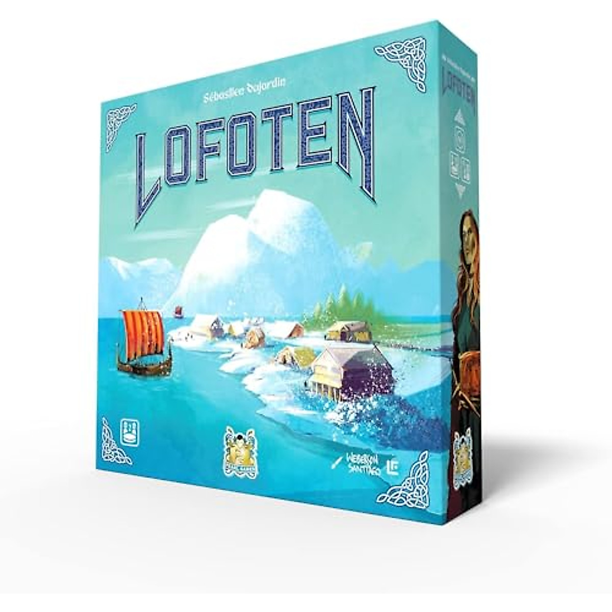 Pearl Games Lofoten Board Game | Viking Themed Strategy Game | Hand Management Game | Competitive Two Player Game for Kids and Adults | Ages 12+ | 2 Players | Average Playtime 40 Minutes