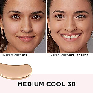 IT Cosmetics Your Skin But Better Foundation + Skincare, Medium Cool 30 - Hydrating Coverage - Minimizes Pores & Imperfections, Natural Radiant Finish - With Hyaluronic Acid - 1.0 fl oz
