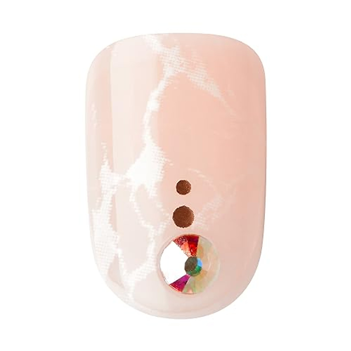 KISS imPRESS Press-On Manicure Fake Nails – My Worth, Short, Square, French, Easy Press On, Chip Proof, Smudge Proof, Waterproof, No Dry Time, Comfortable & Secure, Super Hold Adhesive | 30 Count