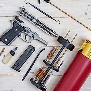 Wild Shot Deluxe Gun Cleaning Kit with Shotgun Shell-Shaped Storage Case, Cleaning Tools to Effectively Maintain Handguns, Shotguns and Rifles