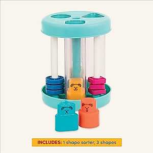 Battat – Shape Sorter – Colorful Sorting Toy – 3 Shapes & Sounds – Educational & Developmental Toy For Toddlers – 18 Months + – Shapes And Sound Sorter