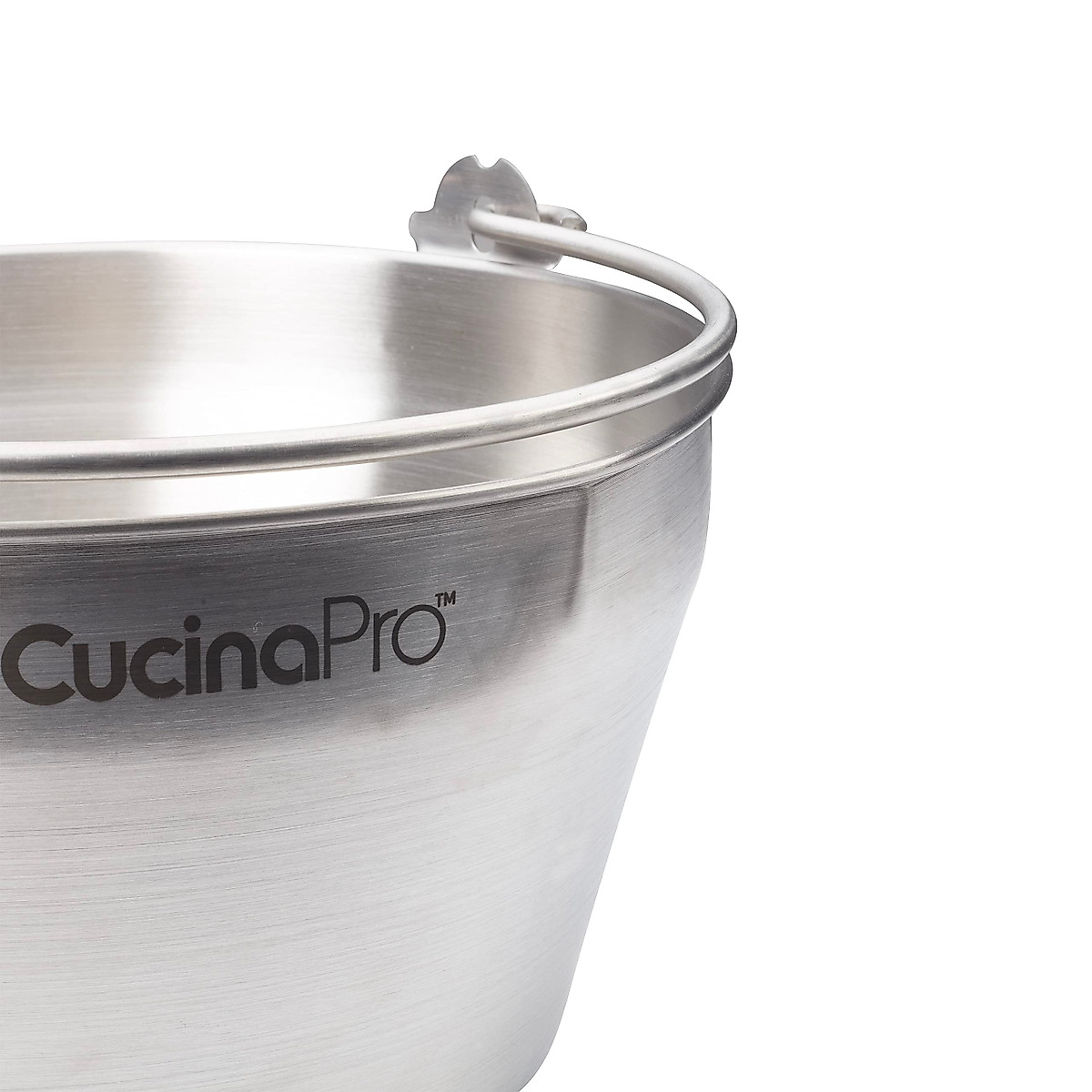 2 Gallon Stainless Steel Maslin Jam Pan, 8 Quarts- Pot includes Strainer Funnel Side Handle Pouring Spout- Graduated Concise Measuring Lines- Make Berry Jellies Jams Marmalades Sauce for Holiday Pies