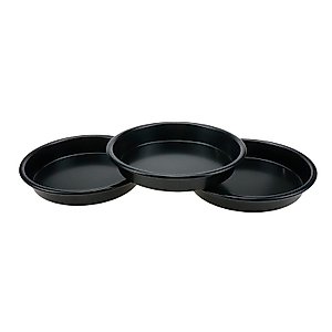 Savagrow 3pcs 6inch Non-Stick Bakeware Pizza Pan Aluminum Baking Pan for Healthy & Durable