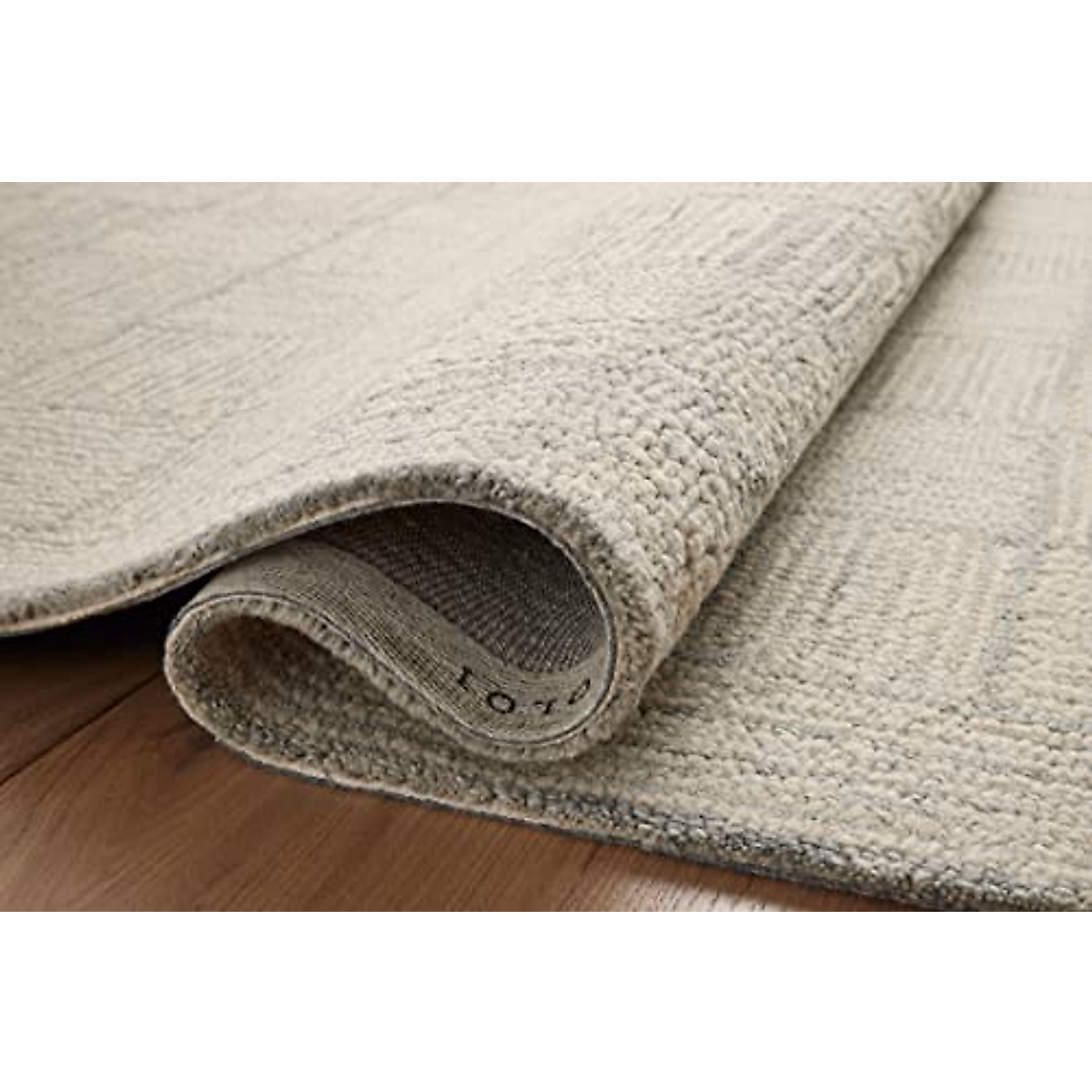 Loloi Chris Loves Julia x Francis Collection FRA-03 Silver/Sky, Contemporary 7'-9" x 9'-9" Area Rug
