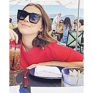 12/18 Pairs Cute Funny Earrings Weird Earrings Mushroom Goldfish Water Bottle Earrings Milk Tea Dangle Earrings Bulk for Women