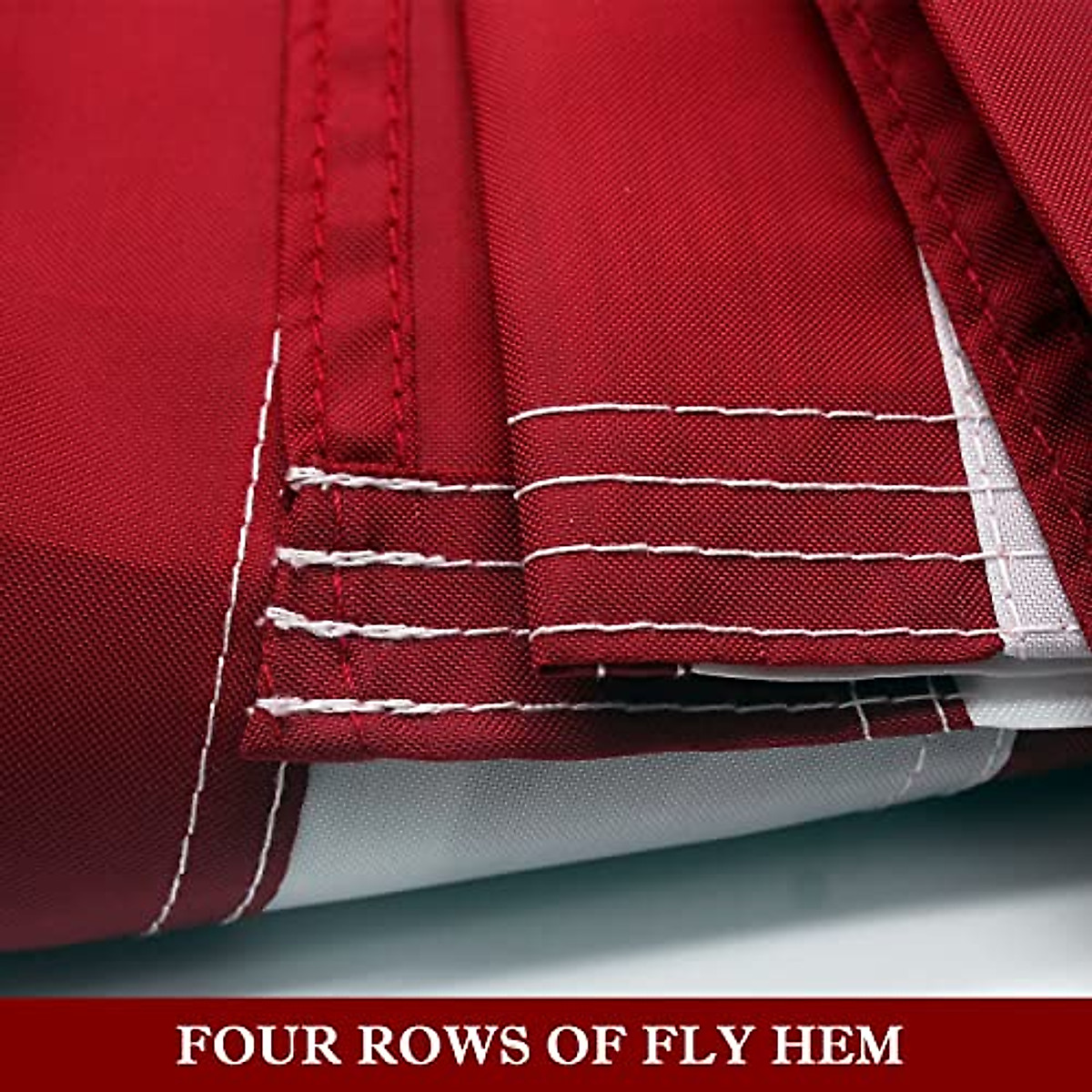 VSVO US American Flag 3x5 Ft - Heavy Duty 300D Oxford Nylon Embroidered US Flags, Embroidered Stars, Sewn Stripes, Indoor/Outdoor, Vibrant Colors, Brass Grommets