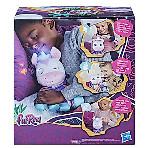 FurReal Sweet Jammiecorn Unicorn Interactive Plush Toy, Light-Up Toy with 30+ Sounds and Reactions, Unicorn Soft Toy, Ages 4 and Up