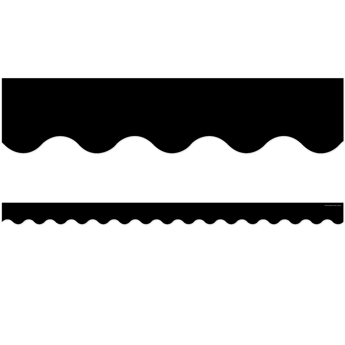 Teacher Created Resources Black Scalloped Border Trim, Black (4397)