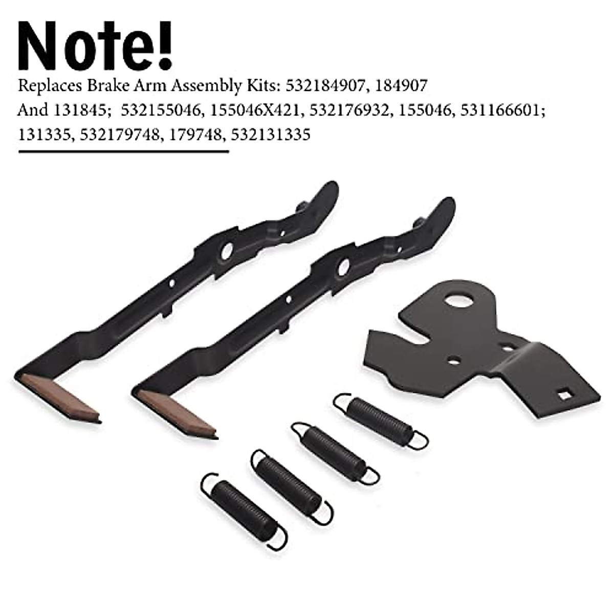 LIZEWEI 532151785 532184907 532155046 Arm Bracket Roller Cam Kit for Husqvarna Craftsman Riding Mower 42 Inch Deck LT1000 LT2000