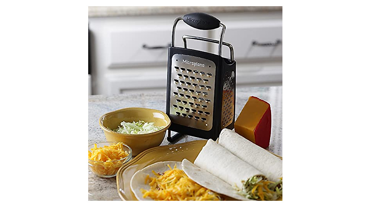 Microplane 4-Sided Stainless Steel Grater - Versatile & Sharp