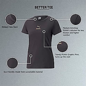PUMA Women's Better Tee, Phantom Black, X-Large