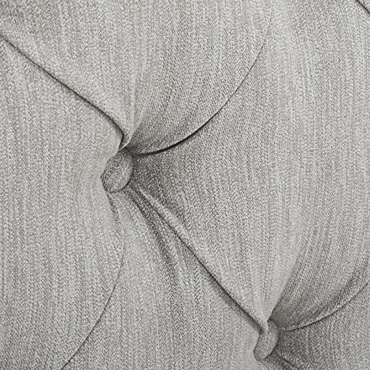 Jennifer Taylor Home Anastasia Upholstered Shelter Headboard Bed Set, King, Silver Grey Polyester