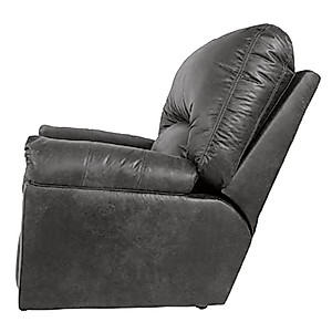 Signature Design by Ashley Bladen Faux Leather Manual Rocker Recliner, Gray