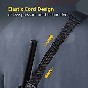 CVLIFE Rifle Sling Two-point Sling Adjustable Length Gun Sling for Rifle with 2 Pack 1.25” Sling Swivel for M-rail