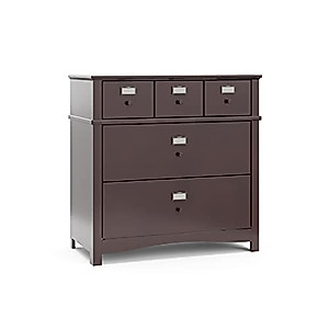 Graco Clara Customizable 3 Drawer Dresser – GREENGUARD Gold Certified, Dresser For Nursery, 3 Drawer Dresser, Kids Dresser, Nursery Dresser Drawer Organizer, Chest of Drawers