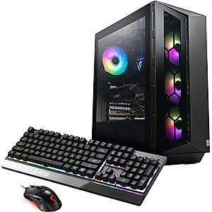 MSI Aegis RS Gaming Desktop, Intel Core i7-11700K, GeForce RTX 3070 Ti, 16GB Memory, 1TB SSD + 1TB HDD, WiFi 6, Liquid Cooling, USB Type-C, VR-Ready, Windows 10 Home Adv. (11TE-219US)
