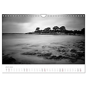 Dark surf - North Sea and Mediterranean Sea landscape photographs by Niko Korte (Wall Calendar 2024 DIN A4 Landscape), CALVENDO 12 Month Wall Calendar