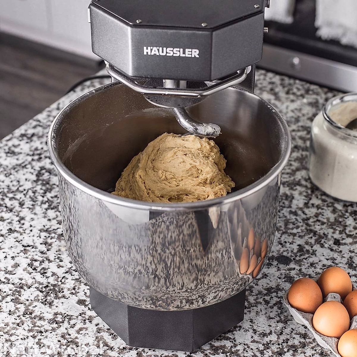 Häussler Alpha Spiral Dough Mixer, Charcoal, 9 Quart