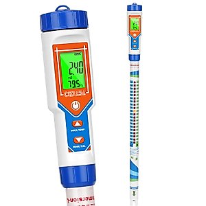 CIZTADA Truncheon Nutrient Meter for Hydroponic Digital Conductivity Tester for Water EC and TDS Meter with EC CF 500ppm 700ppm for Indoor Plant Grow Hydro Reservoir Tank Aeroponic Garden