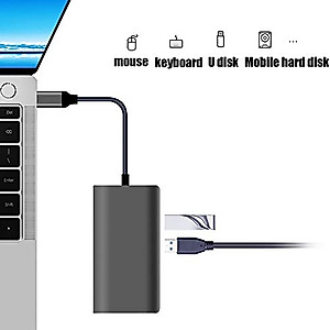 XUNMAIFHB Portable Docking Station,Type-c Expansion Dock to hdmi+VGA+ Network Port 8-Port hub PD + HDMI + VGA + Audio + USB3.0 2 + SD + RJ45 Fast Transmission