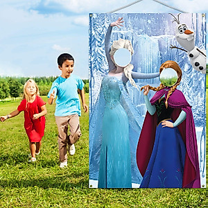 USERTEN Princess Backdrop 5x3.3ft Princess Photography Background Banner 150x100cm Polyester Girl Birthday Princess Theme Party Decoration Supplies Baby Shower Photo Studio Booth Props