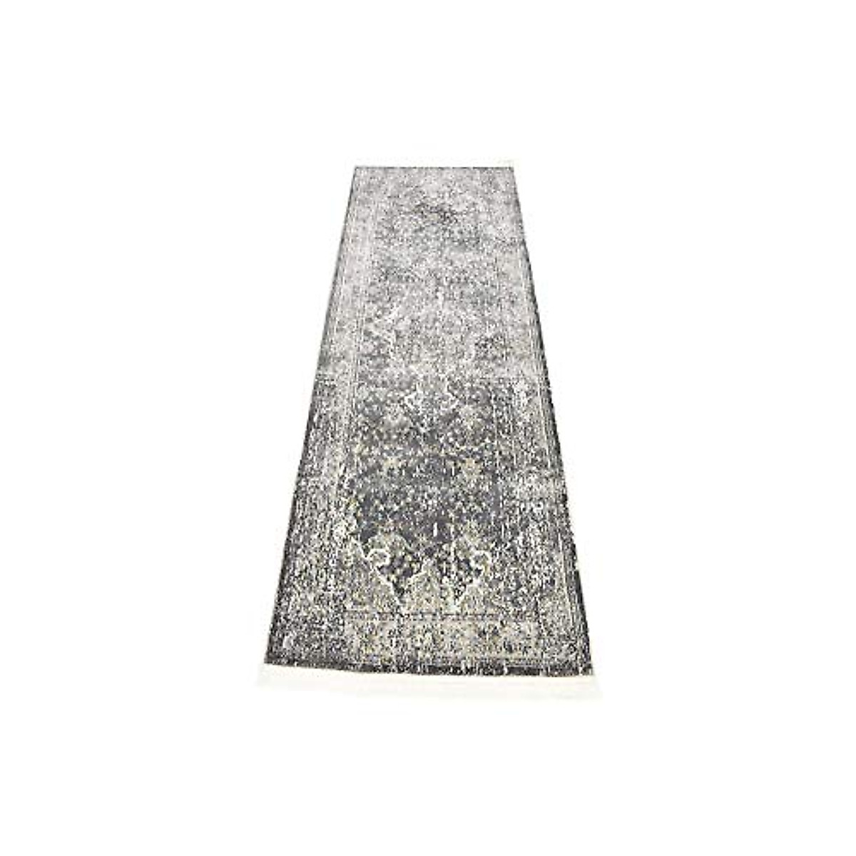 Unique Loom Baracoa Collection Area Rug - La Cabana (2' 2" x 6' 1" Runner, Fume Gray/ Brown)