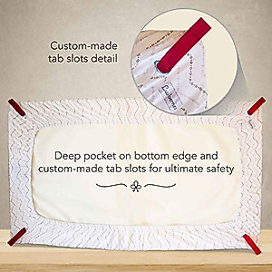 Luvberries 100% Organic Cotton Crib Sheets (Set of 2) for The Baby Bjorn Travel Crib, Baby and Toddler, Fitted Crib Sheets, for Boys & Girls (Grey and White)