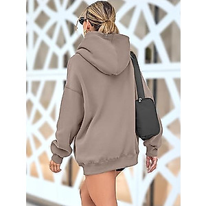 Trendy Queen Fall Clothes for Women 2023 Womens Fashion Hoodies Oversized Sweatshirts Cute Long Sleeve Outfits Sweaters Fleece Jackets Loose Outfits Casual Pullover Winter Y2k