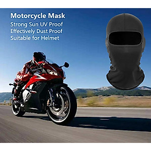 Balaclava Ski Mask Head Mask Full Face Mask Windproof Face Cover Sun UV Protection Scarf Men Women Outdoor Sport Cycling Cap (Black)