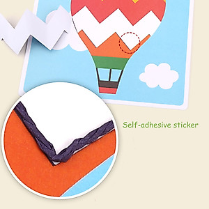 Mobee Color Rope Paste Painting Sticky Mosaics Kids 8 Cards DIY Art Crafts Creative Educational Toys