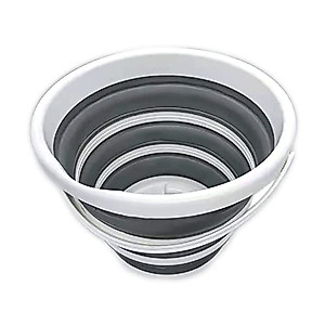 Multifunctional Collapsible Water Bucket, Space Saving, Lightweight Collapsible Water Container 2.6 gallons (10 liters), Suitable for Family Life, Camping, car wash