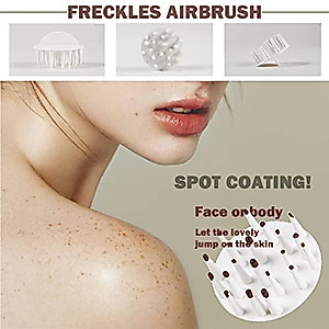 Liquid Fake Freckle Stamp Pen，Freckles Liquid Air Cushion Stamp,Magic Long Lasting Waterproof Quick Dry Natural Like Fake Freckle Pen Makeup Stamp,A Sunny Freckled Look Just For You(01# Saddle Brown)