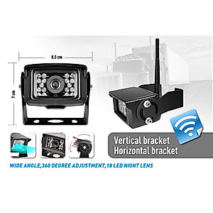 ZEROXCLUB HD 1080P Wireless Rear View Camera for BW101/BW102/BW103/BW104, Replacement Backup Camera for ZEROXCLUB System (AHD* ver.)