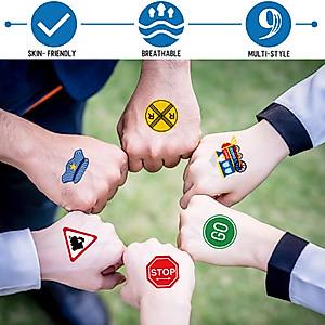 144 Pieces Train Temporary Tattoo Train Party Toddler Tattoos Train Theme Boys Tattoos Railway Tattoo Decoration Kid Tattoos for Boys Fake Tattoo Sticker Birthday Party Supplies for kids