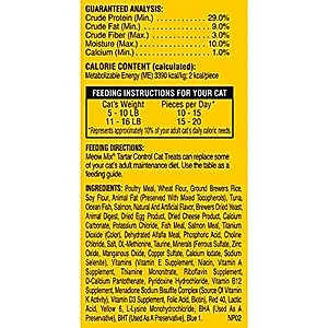 Meow Mix Ocean Explosion Tartar Control Cat Treats, 2.1 Ounce Pouch (Pack of 12)