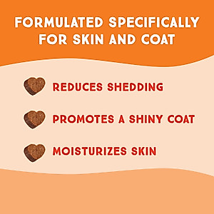 SuchGood Hip and Joint + Skin and Coat Dog Treats - Support Chews for All Breed Sizes and Ages, Glucosamine and Chondroitin + Salmon and Flaxseed Oil for Dogs (Chicken Flavor, 4 Packs)