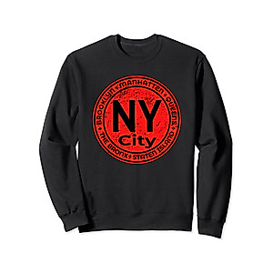 The Five Boroughs Of New York Circle Souvenir Gift Design Sweatshirt