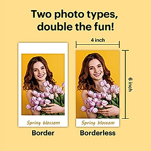 KODAK Dock Plus 4Pass Instant Photo Printer (4x6 inches) + 90 Sheets Gift Bundle
