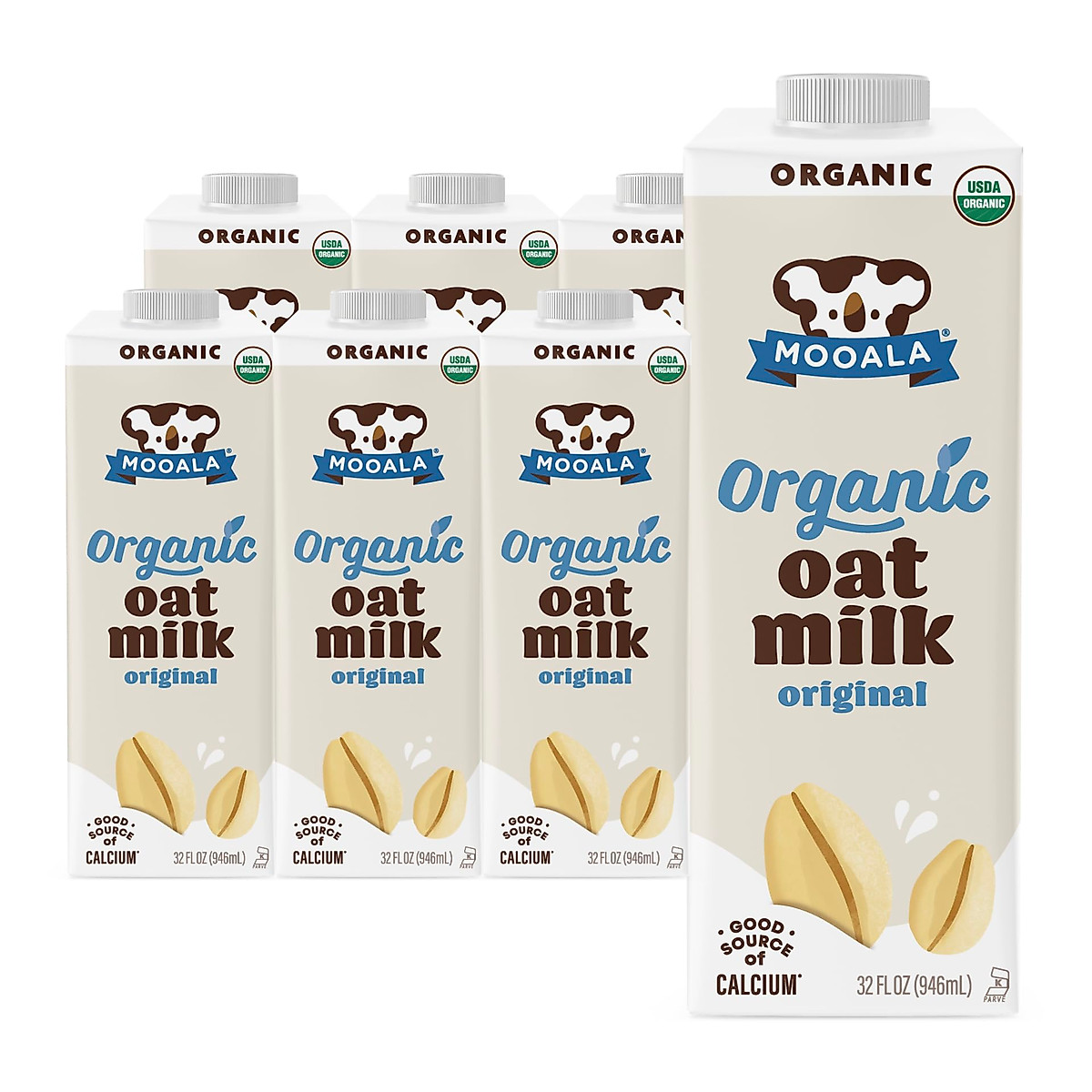 Mooala - Organic Oatmilk, Unsweetened 32oz (Pack of 6) (32 fl oz (pack of 6), Original)