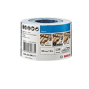 Bosch 2609256B96 50 mm x 5 m Hand Sanding Roll for Metal