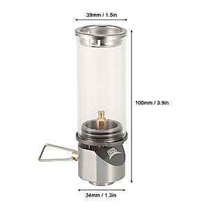 Lixada Lamp Light Butane Gas Light Lantern Outdoor Use Only for Camping Picnic Self-Driving (Gas Light Lantern)