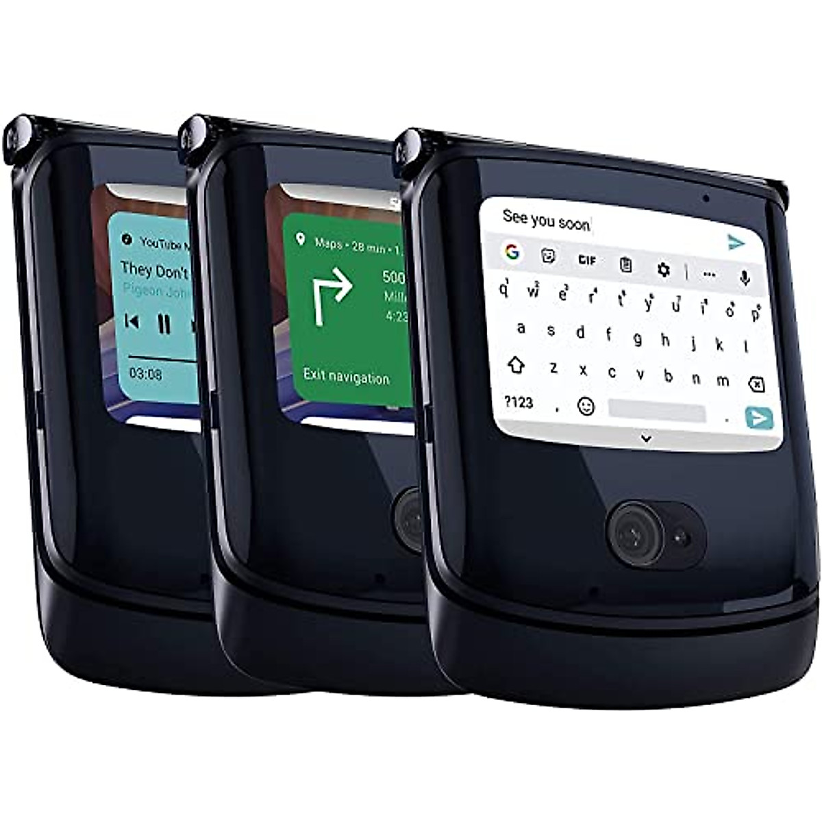 Motorola Razr 5G | 256GB | Polished Graphite | Single SIM | for T-Mobile | (Renewed)