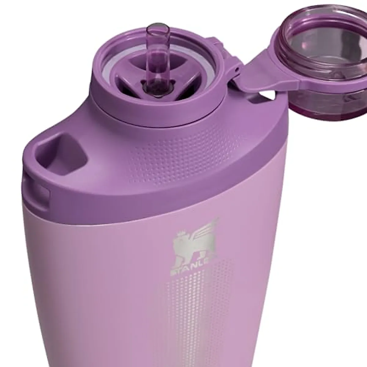 Stanley Cross Bottle 23 oz | Travel Water Bottle with Jacquard Strap | Leakproof Tritan Lid with Removable Straw | Insulated Stainless Steel | BPA-Free | Lilac