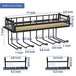 Power Tool Organizer Drill Holder Wall Mount Cordless Drill Storage with 2 Screwdriver Holder, Heavy Duty Tool Organizers And Storage, Tool Garage Organization Tool Rack,Father's Day Gifts
