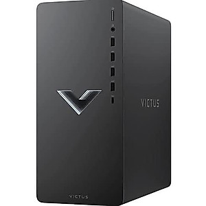 HP Victus 15L Gaming Desktop PC, AMD Ryzen 5 5600G, AMD RX6400 Graphics, 32GB RAM, 1TB SSD, Mica Silver, Windows 11 Home + Accessories