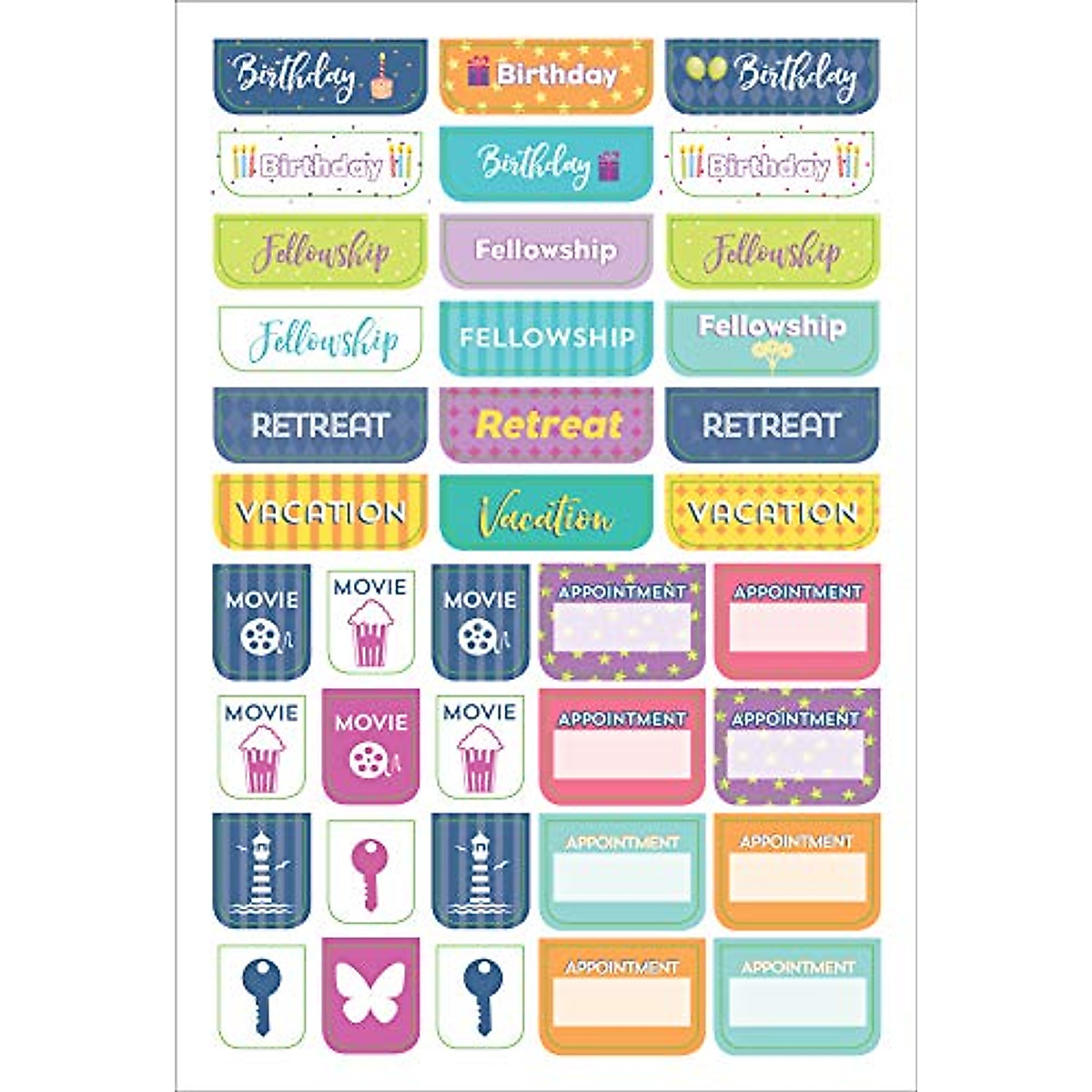 Essentials Planner Stickers - Bible (Set of 450 Stickers)