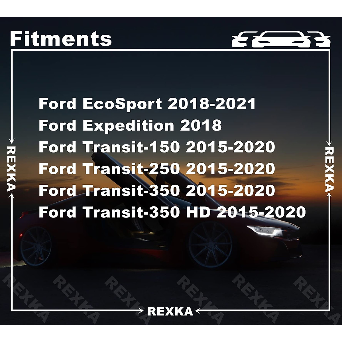 Rexka 20pcs Wheel Opening Molding Clip Retainer Compatible with Ford W716507-S300 Expedition EcoSport Transit 150 250 350 W716507S300