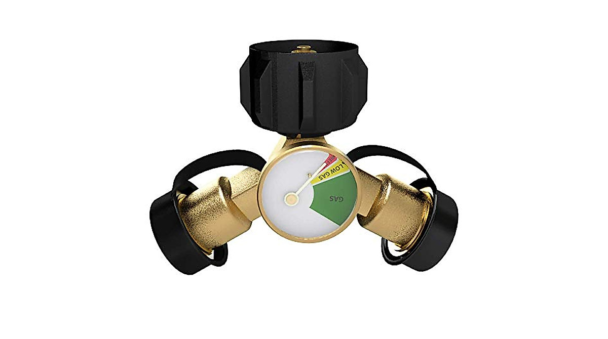 SHINESTAR 3-Pack Propane Y Splitter & Hose Adapters